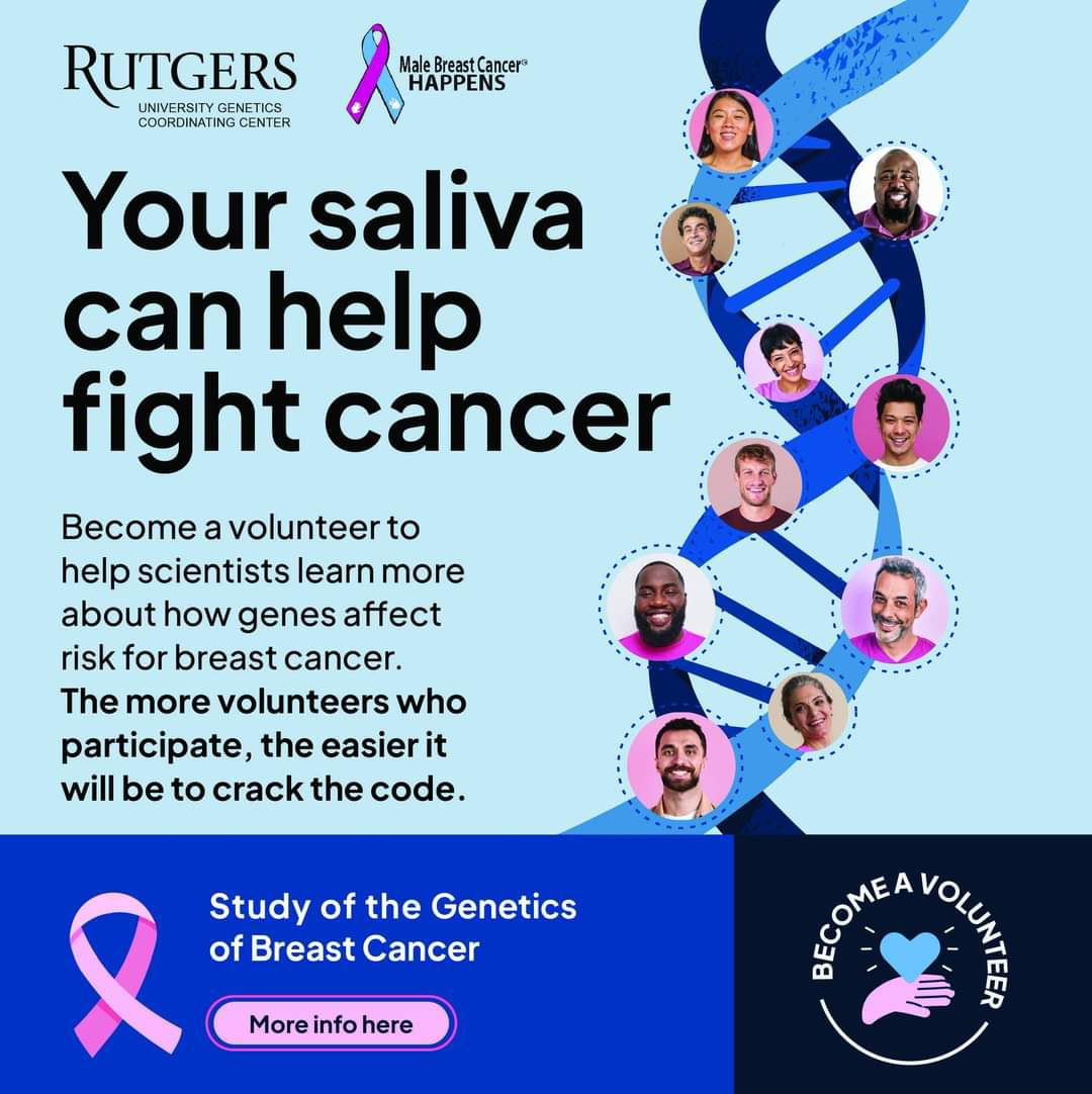 Rutgers Genetics Study - Male Breast Cancer Happens